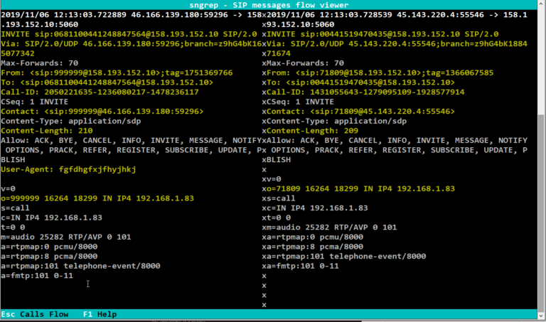 Tools for a quick SIP diagnostics - ngrep, sipgrep and sngrep | NIL ...